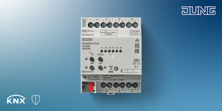 JUNG announces KNX heating actuator 6-gang with KNX Secure – KNXtoday